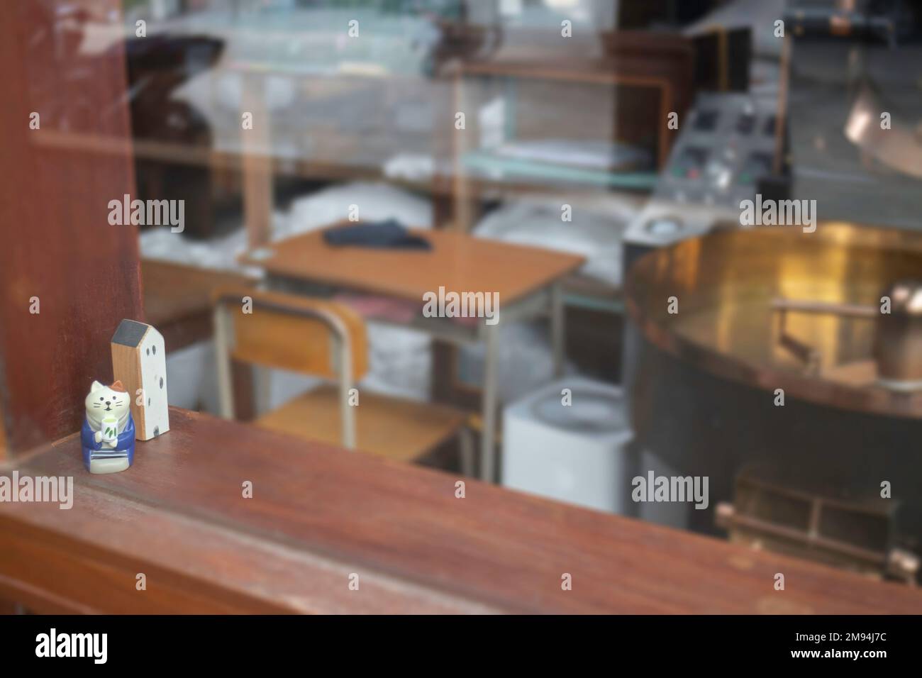 Wooden minimal toy decorated in old style architecture, stock photo ...