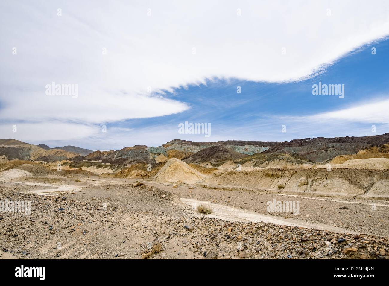 Famous Twenty Mule Teams road in Death Valley National Park, California ...