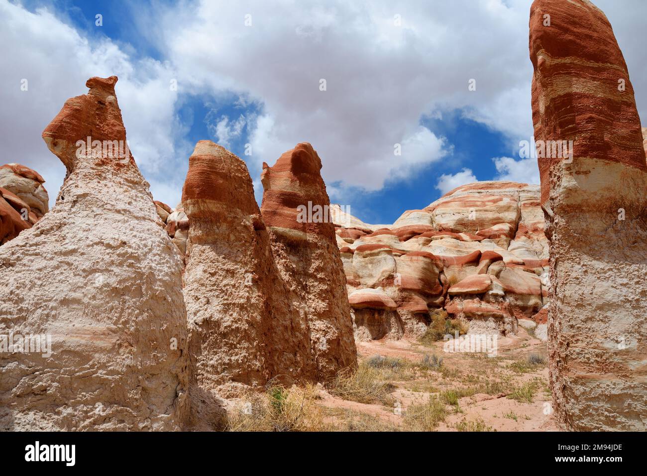 Amazing colors and shapes of sandstone formations of Blue Canyon in ...