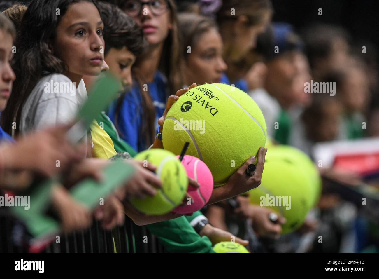 Young Italian fans at the Davis Cup Finals, Group A (Unipol Arena ...