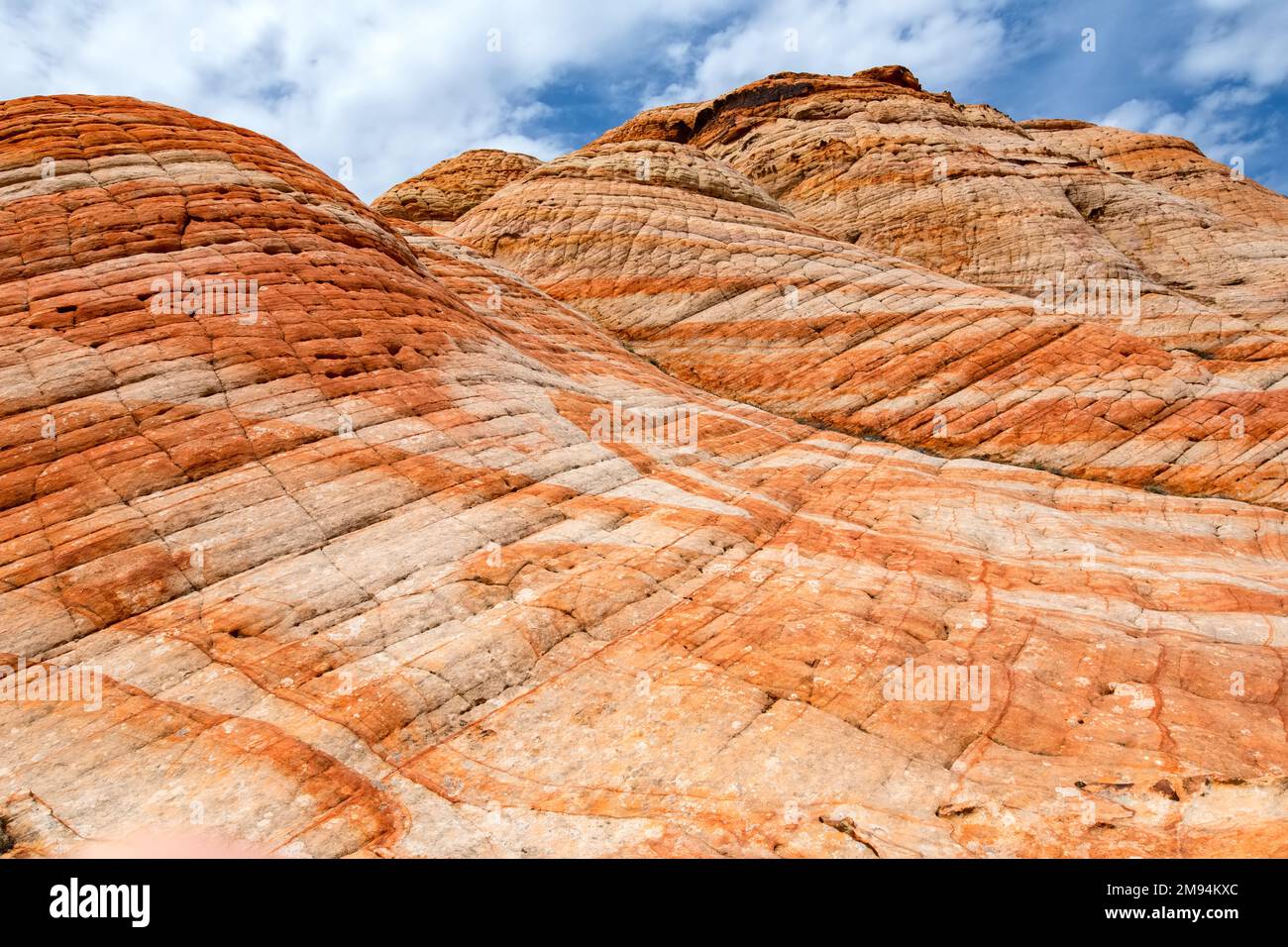 Scenic view of marvelous red and white sandstone formations of Yant ...