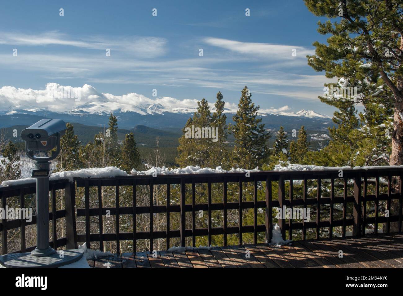 The view of the Continental Divide, as seen from Panorama Point in ...