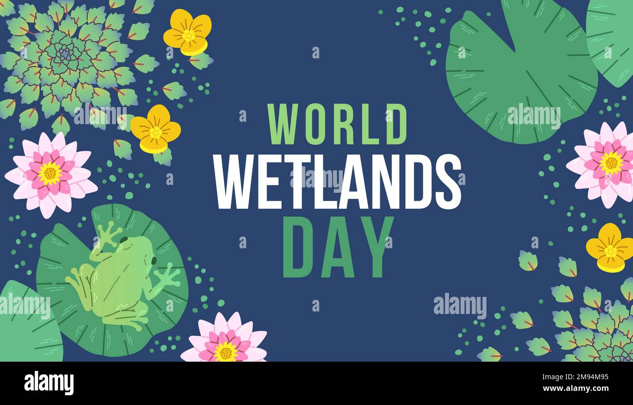 World Wetlands Day. February 2. Holiday concept. Template for ...