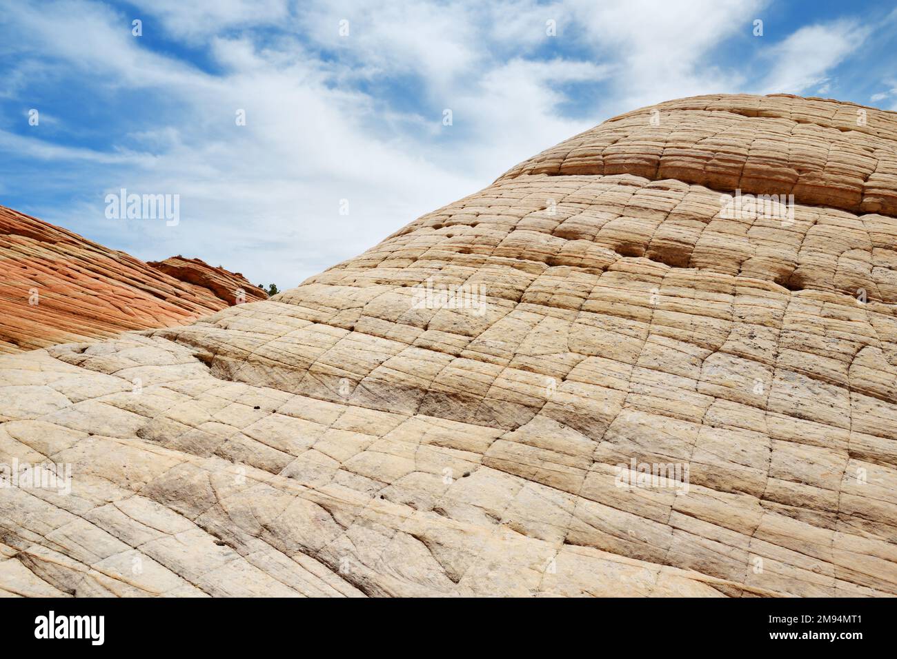 Scenic view of marvelous red and white sandstone formations of Yant ...