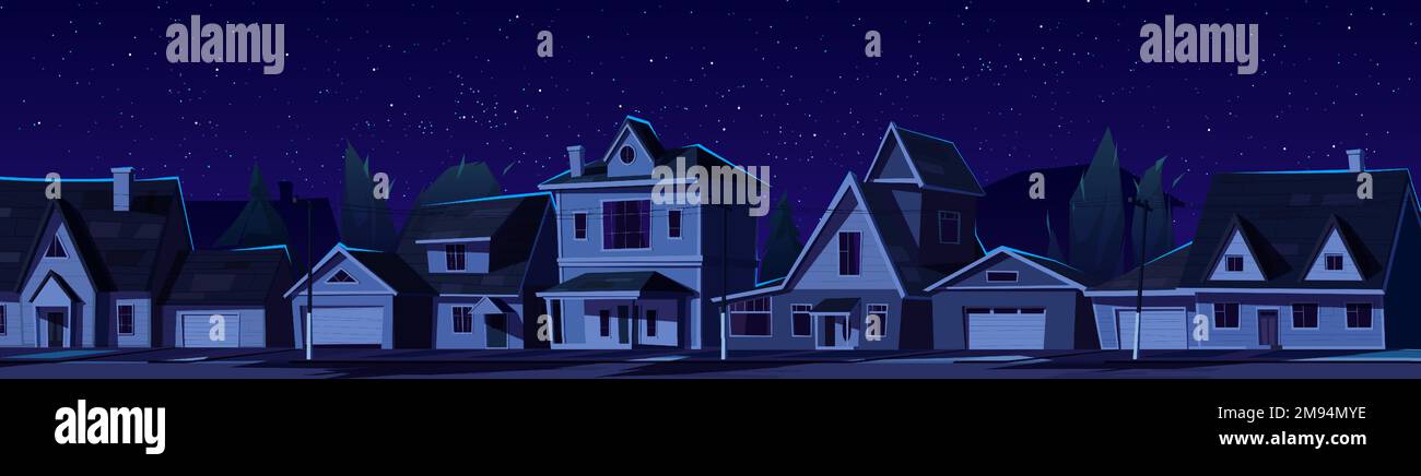 Rural village power outage Stock Vector Images - Alamy