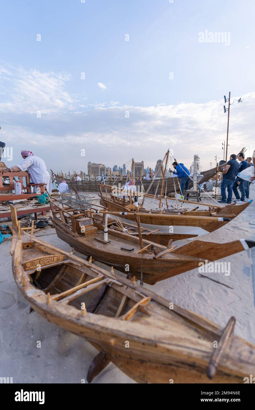 Katara 12th Traditional Dhow Festival, Doha, Qatar Stock Photo - Alamy