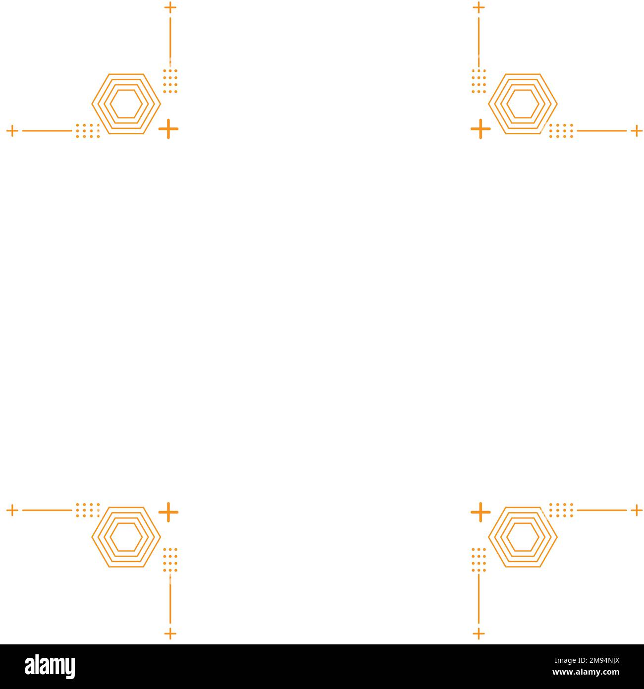 modern geometric hexagonal shape design element Stock Photo - Alamy