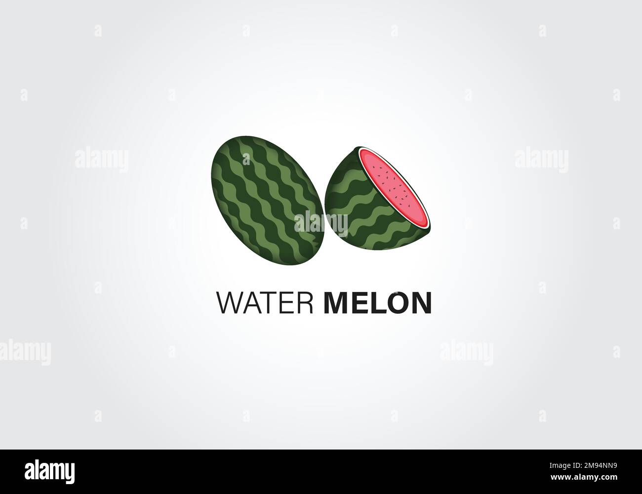 Watermelon label design vector hi-res stock photography and images - Alamy