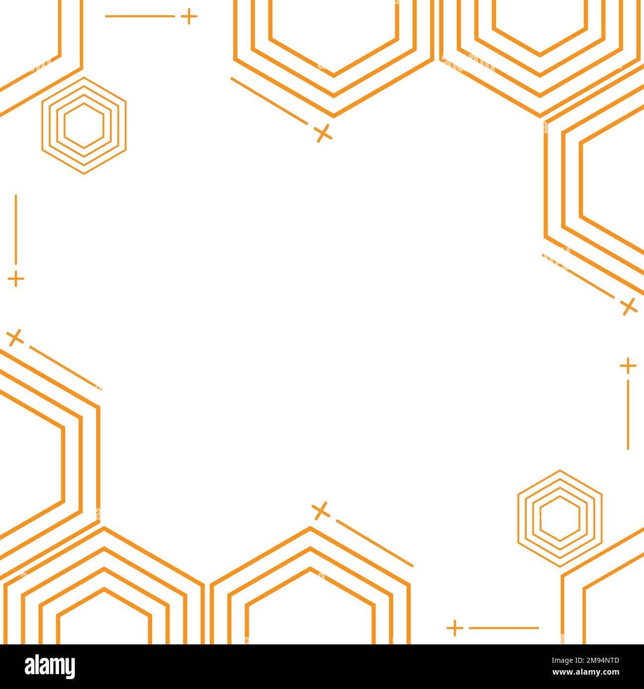 modern geometric hexagonal shape design element Stock Photo - Alamy