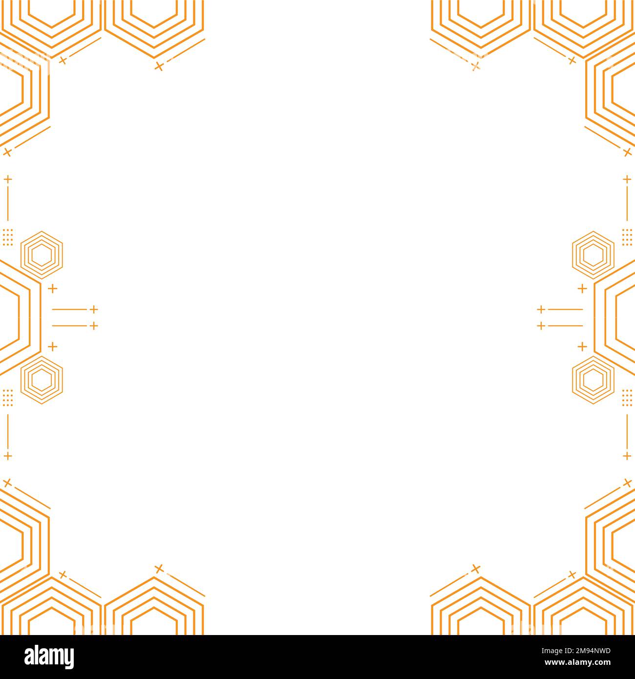 modern geometric hexagonal shape design element Stock Photo - Alamy