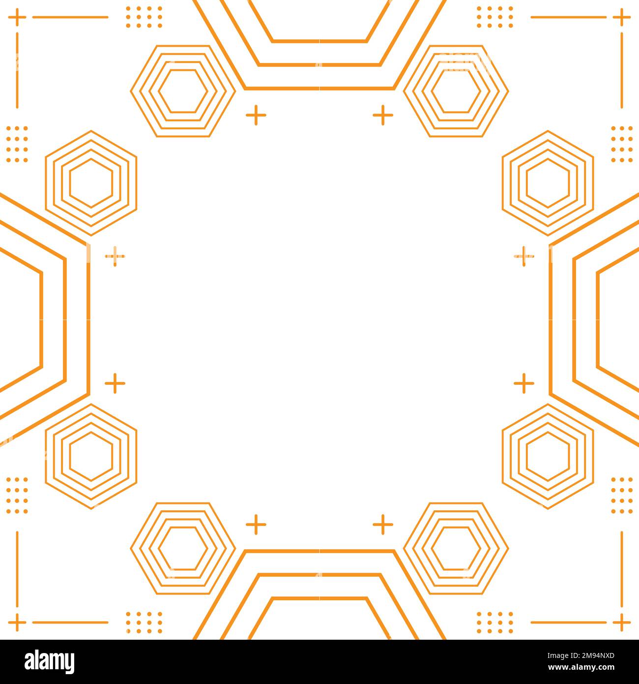 modern geometric hexagonal shape design element Stock Photo - Alamy