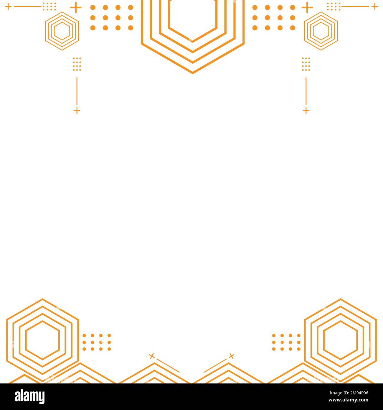 modern geometric hexagonal shape design element Stock Photo - Alamy