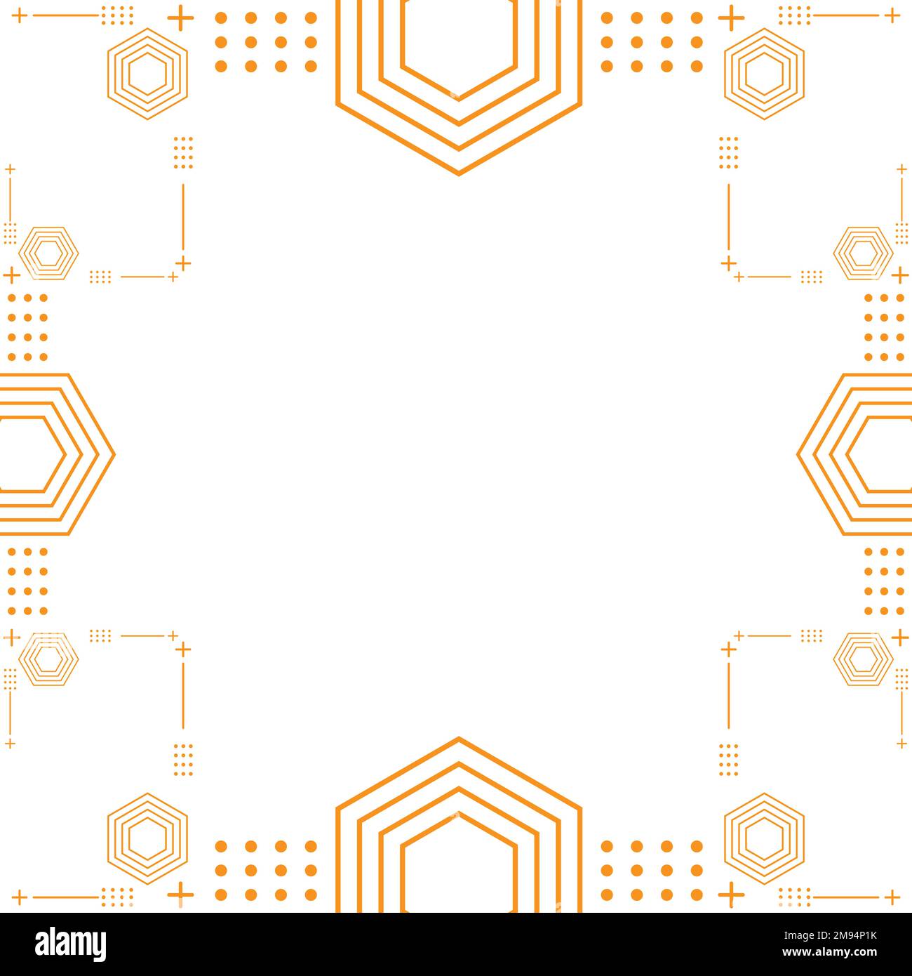 modern geometric hexagonal shape design element Stock Photo - Alamy