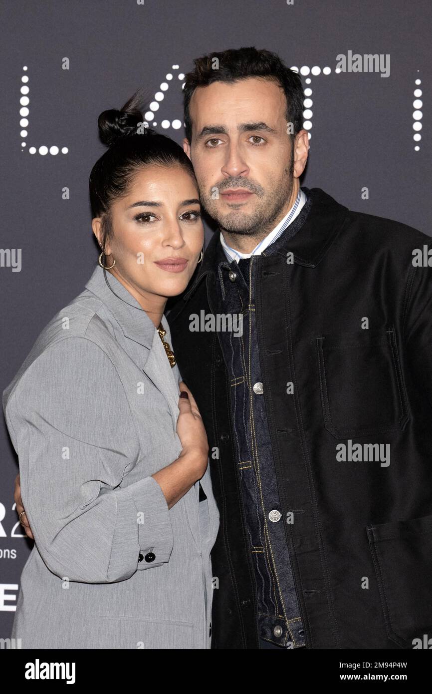 Leila Bekhti and Jonathan Cohen attend the Cesar - Revelations 2023 at ...