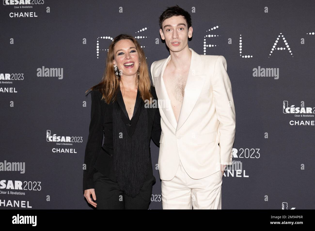 Theodore Pellerin and Laetitia Dosch attend the Cesar - Revelations ...