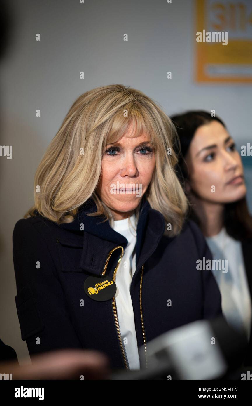 French President’s wife Brigitte Macron visits the teenager’s house as ...