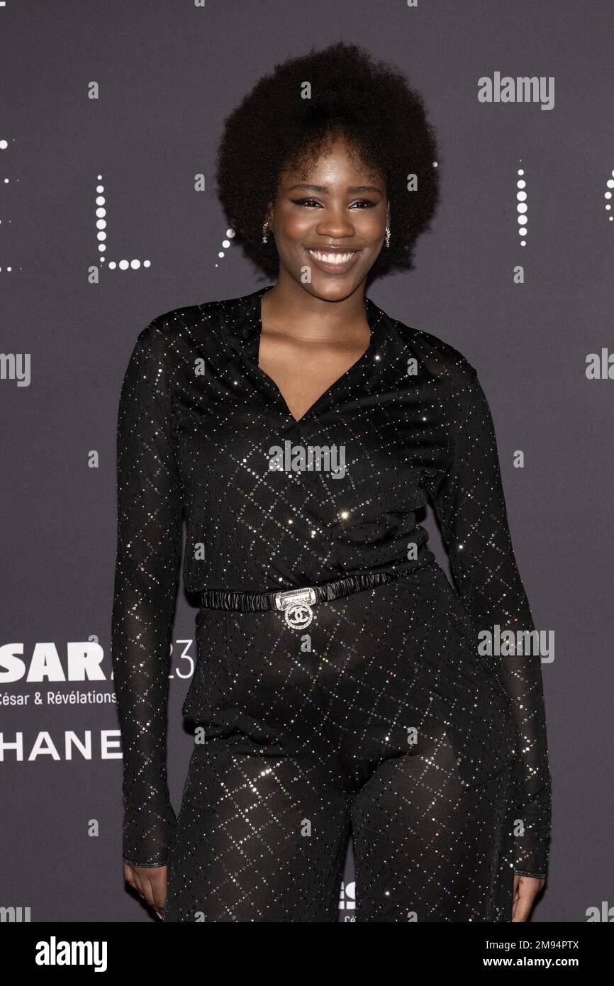 Joely Mbundu attends the Cesar - Revelations 2023 at the Trianon, on ...