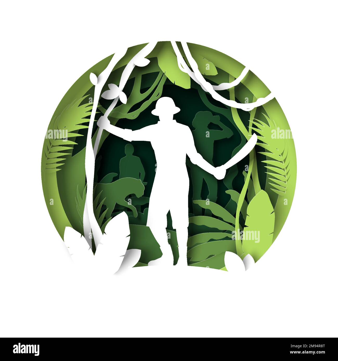 Jungle navigation Stock Vector Images - Alamy