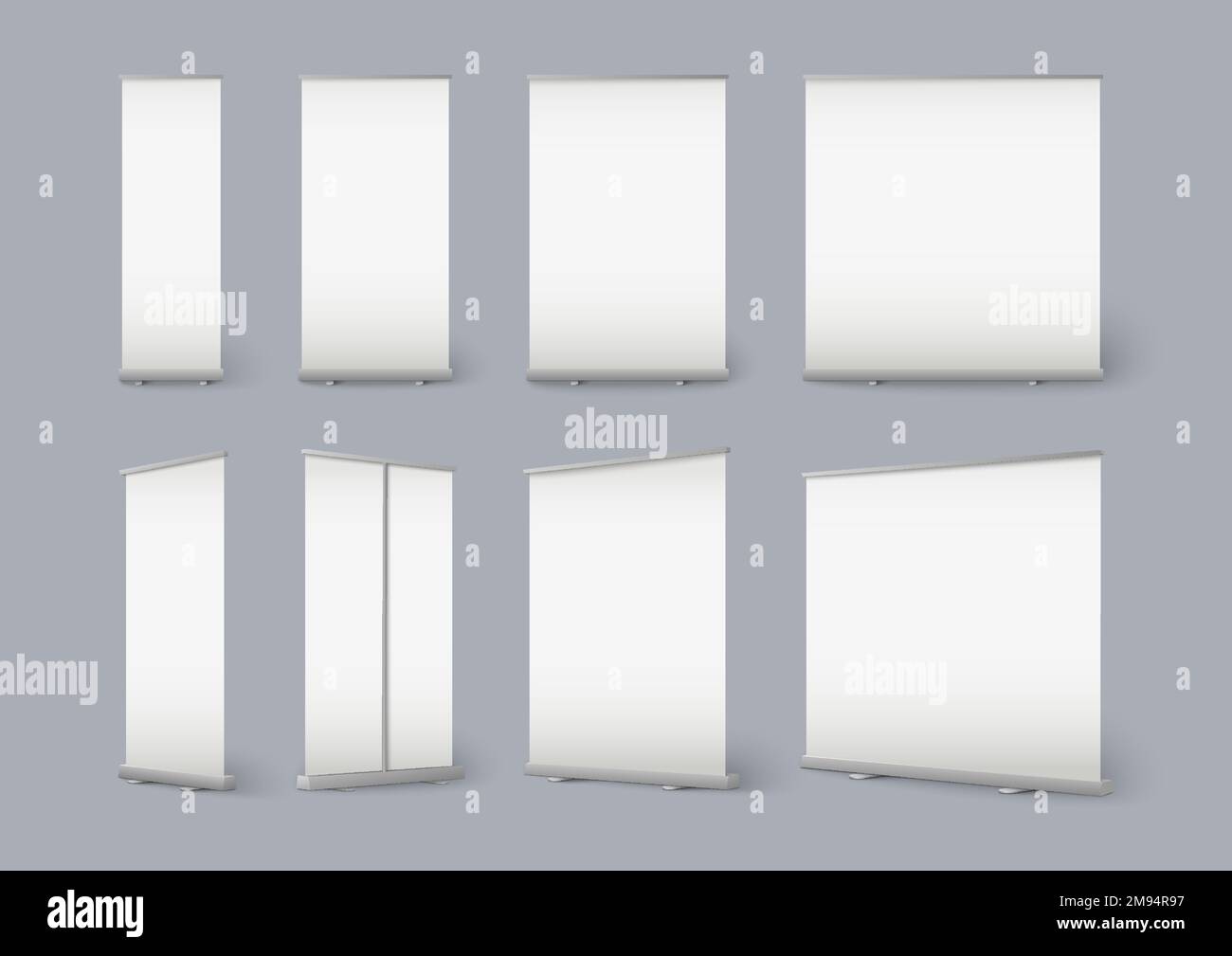 Outdoor blank banner vector mockup isolated set Stock Vector Image ...