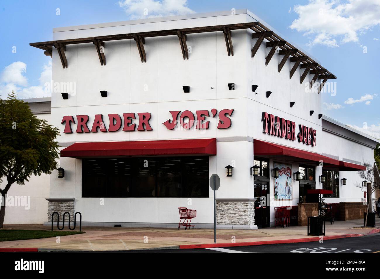 Corona, CA, USA - January 16, 2023: Trader Joes specialty grocery store ...