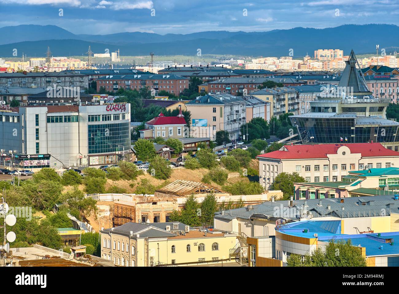 Aerial view street city ulan hi-res stock photography and images - Alamy