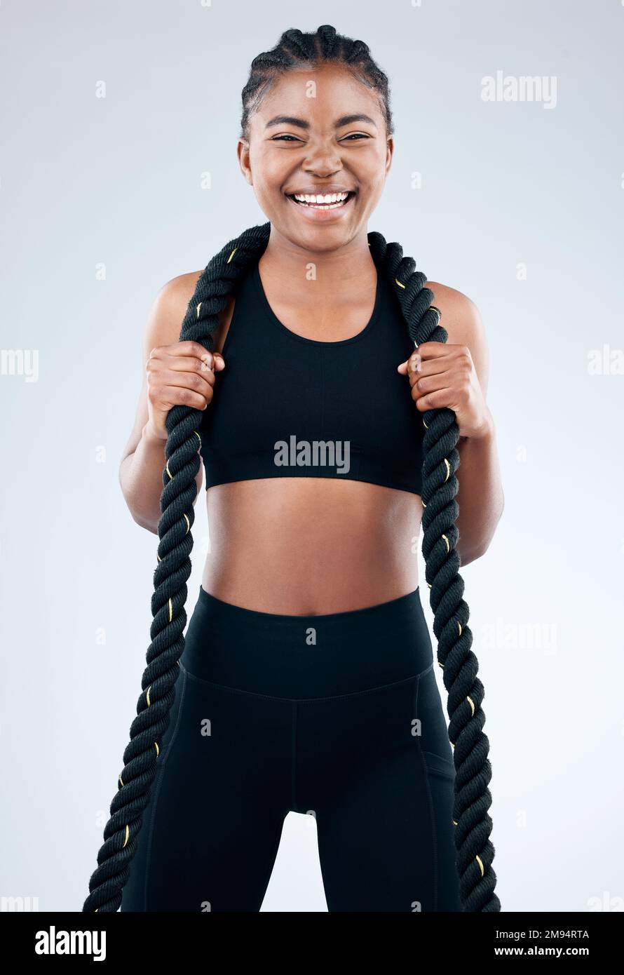 Heavy rope exercise hi-res stock photography and images - Alamy