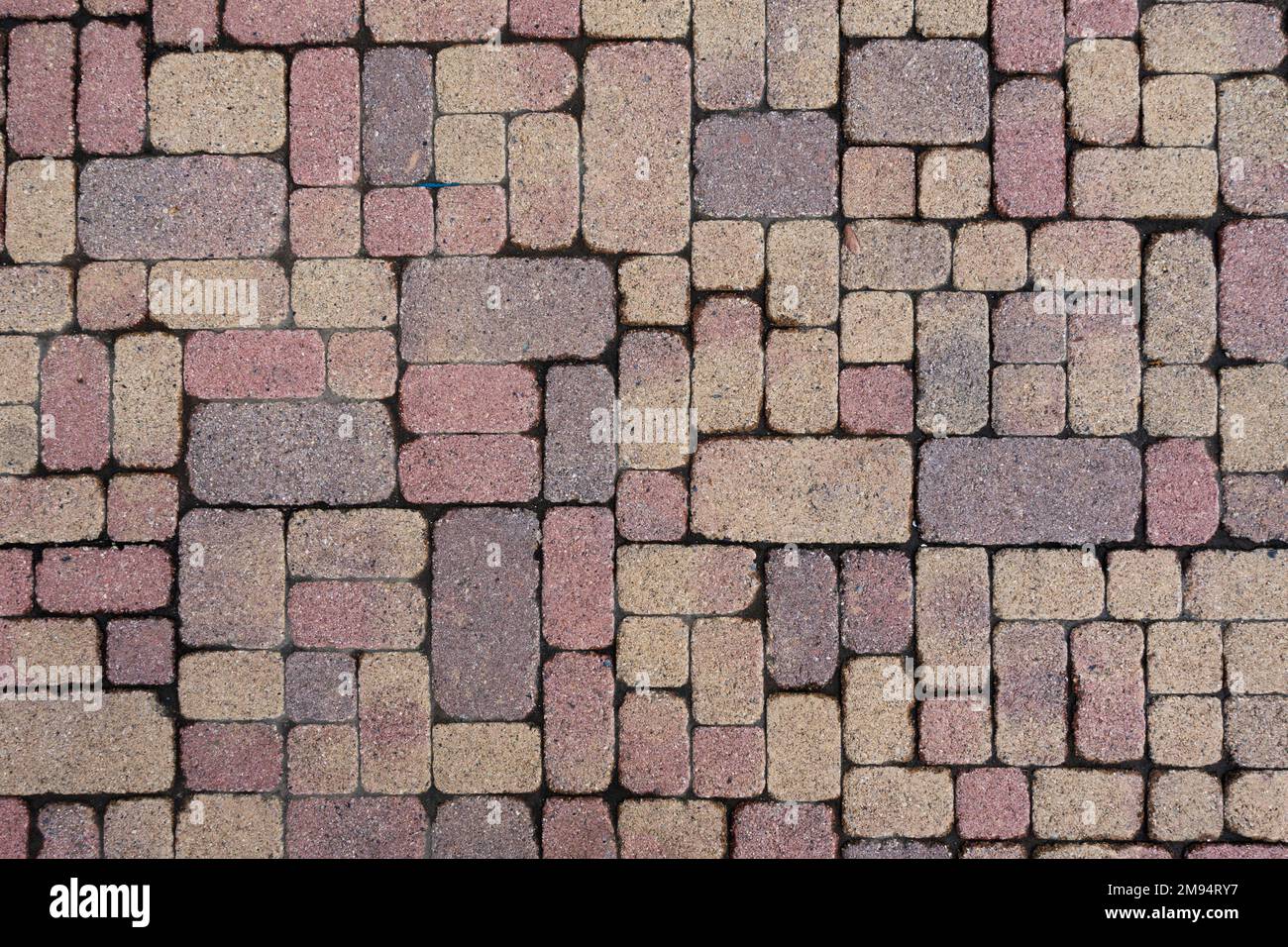 Paving stones of various sizes and colors Stock Photo - Alamy