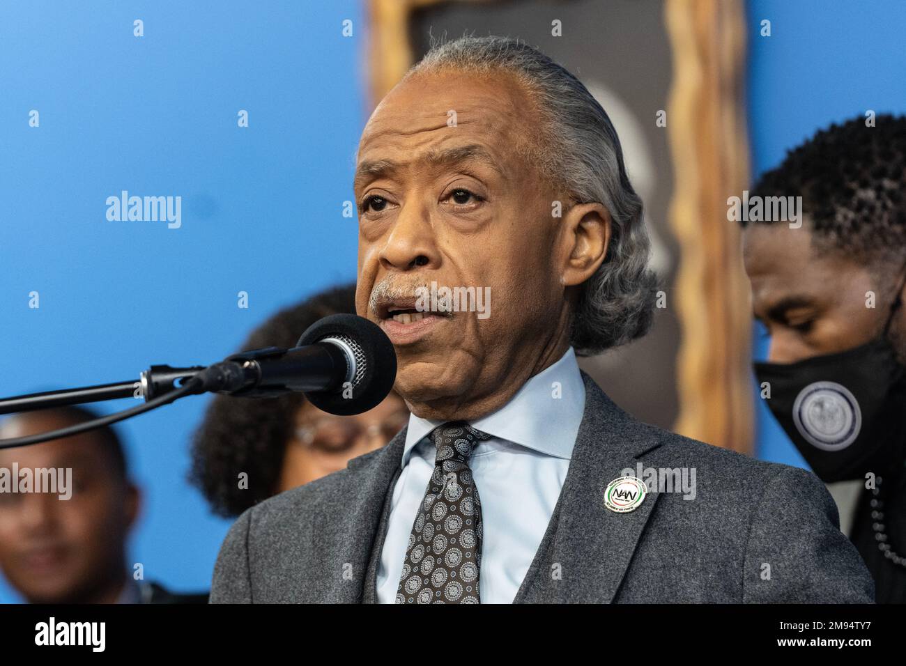 Reverend Al Sharpton speaks during MLK Day at NAN in New York on ...