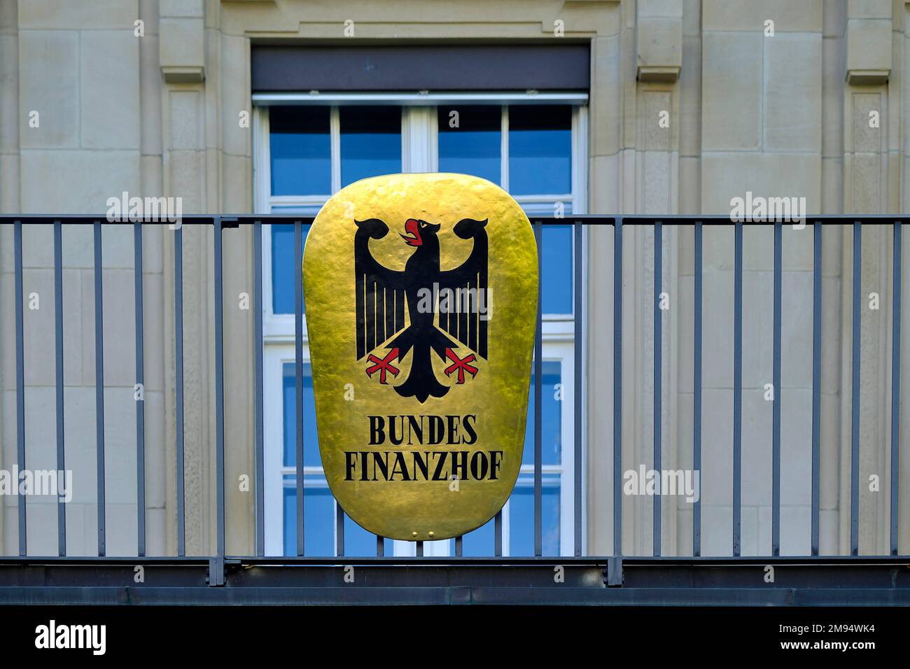 Sign Federal Finance Court Isamningerstr. Munich, Bavaria, Germany ...