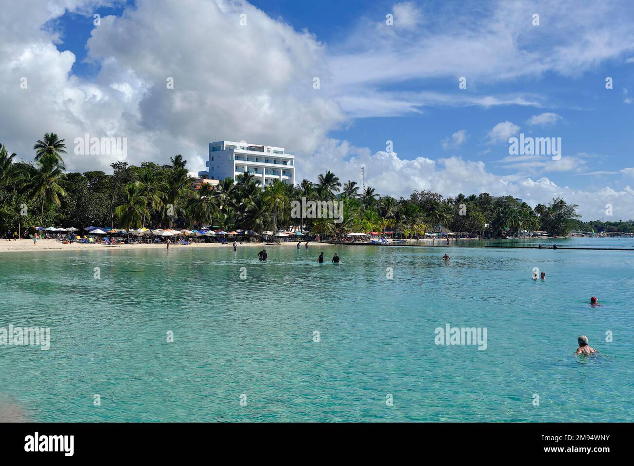 Playa Boca Chica, Palm Beach, Boca Chica, Dominican Republic, Caribbean ...