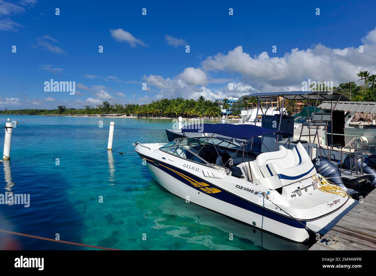 Playa Boca Chica, Palm Beach, Boca Chica, Dominican Republic, Caribbean ...