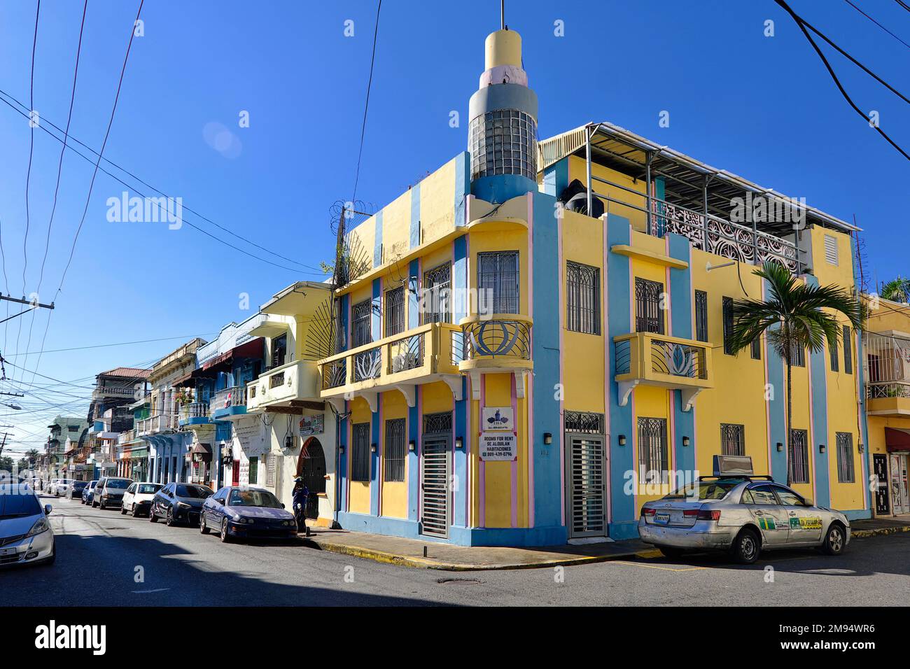 Street view in the Cuidad Colonial, Old Town, Santo Domingo, Dominican ...