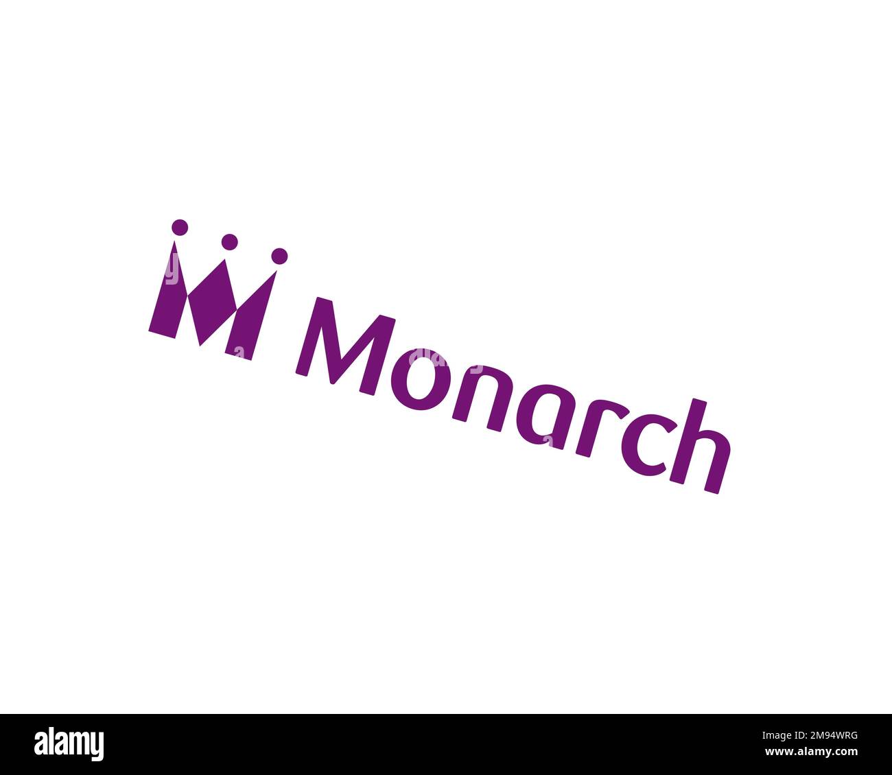 Monarch Airline, rotated logo, white background B Stock Photo - Alamy