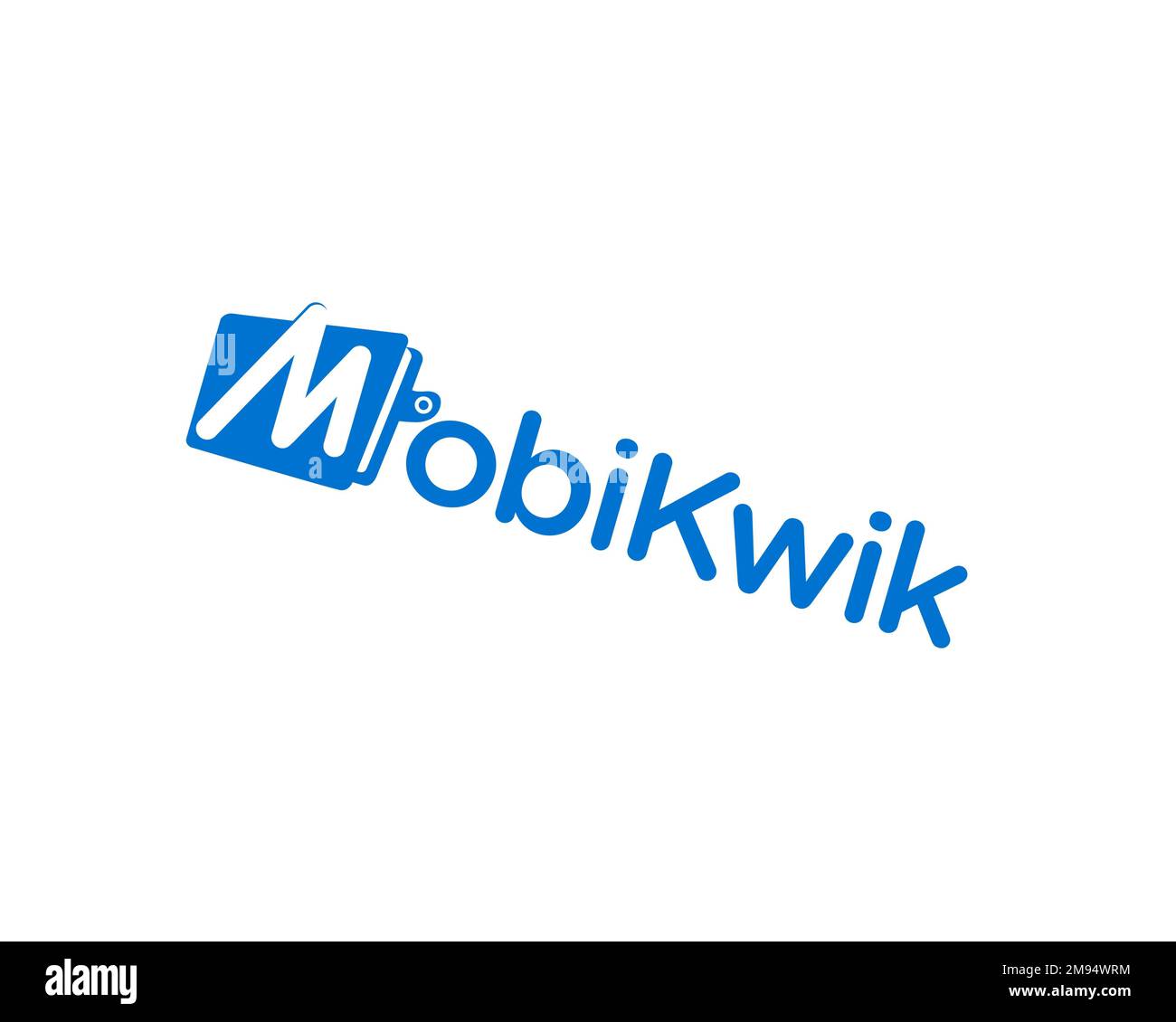 MobiKwik, rotated logo, white background B Stock Photo - Alamy