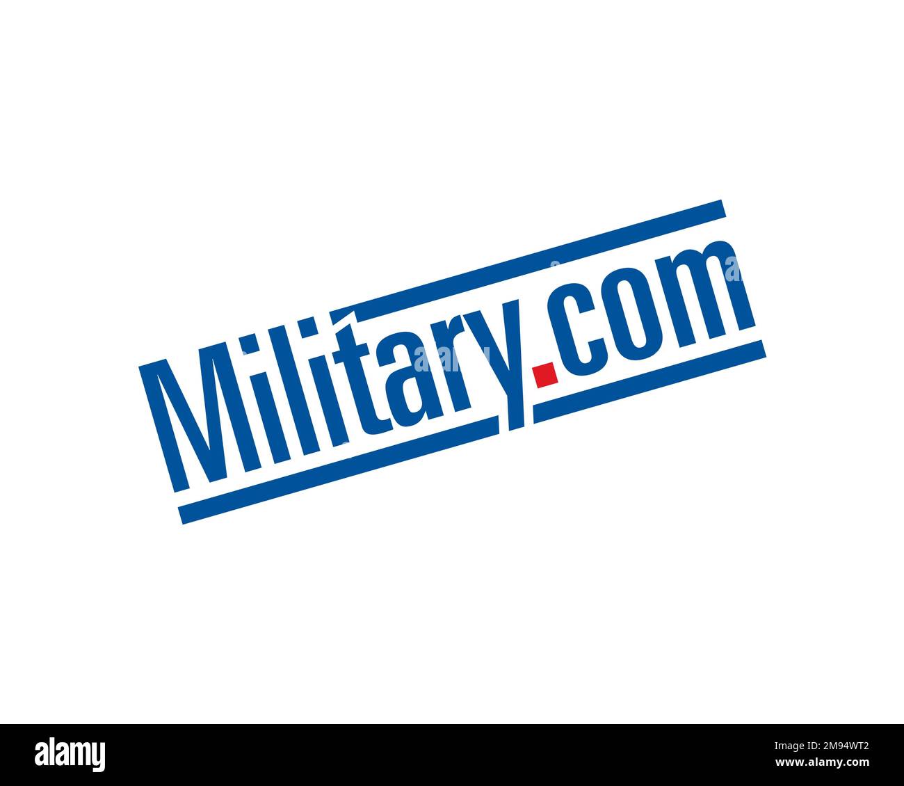 Military. com, rotated logo, white background Stock Photo - Alamy