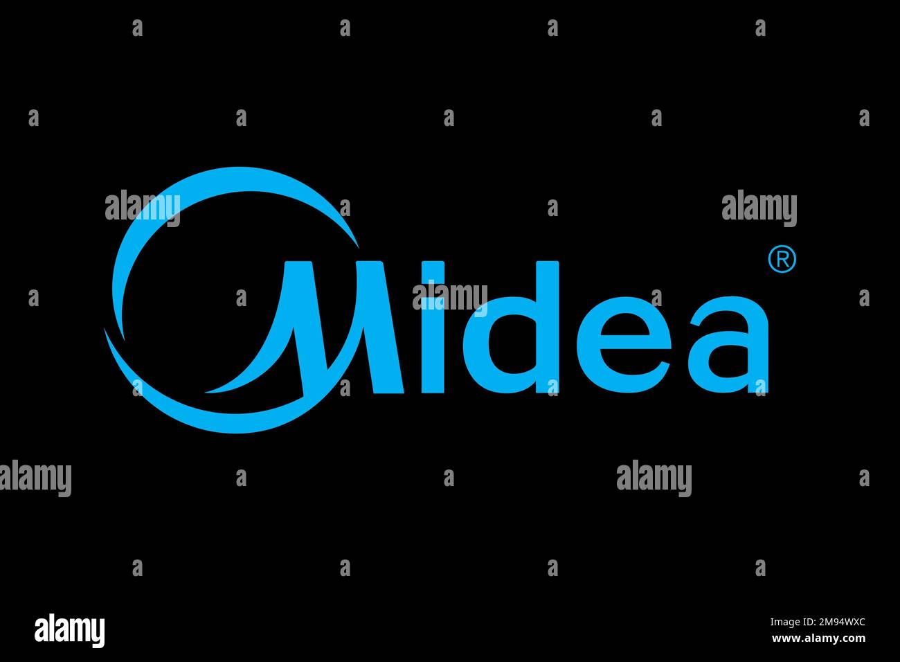 Midea Group, Logo, Black background Stock Photo - Alamy