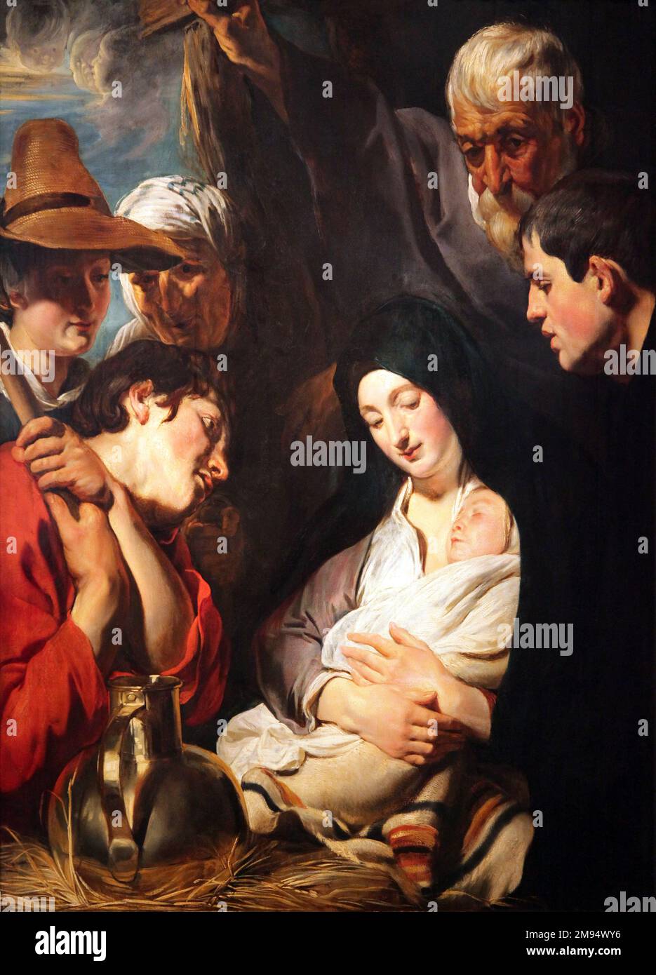 The Adoration of the Shepherds (1617) by Jacob Jordaens 1593-1678 ...