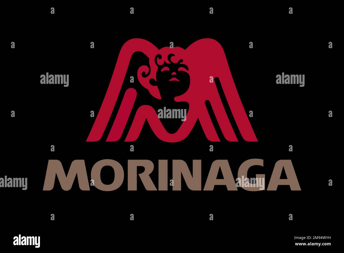Morinaga & Company, Logo, Black background Stock Photo - Alamy