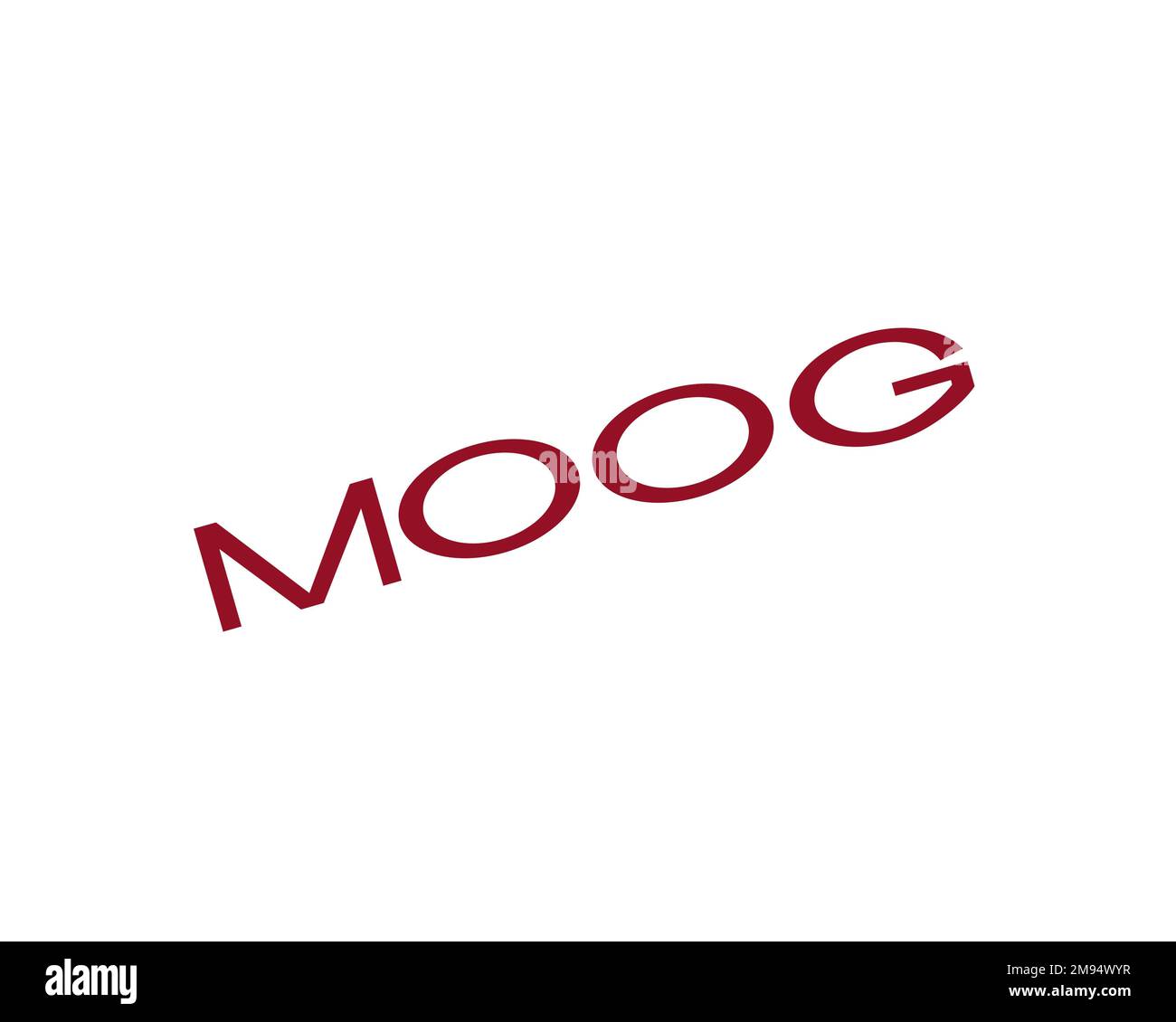 Moog Inc. rotated logo, white background Stock Photo - Alamy