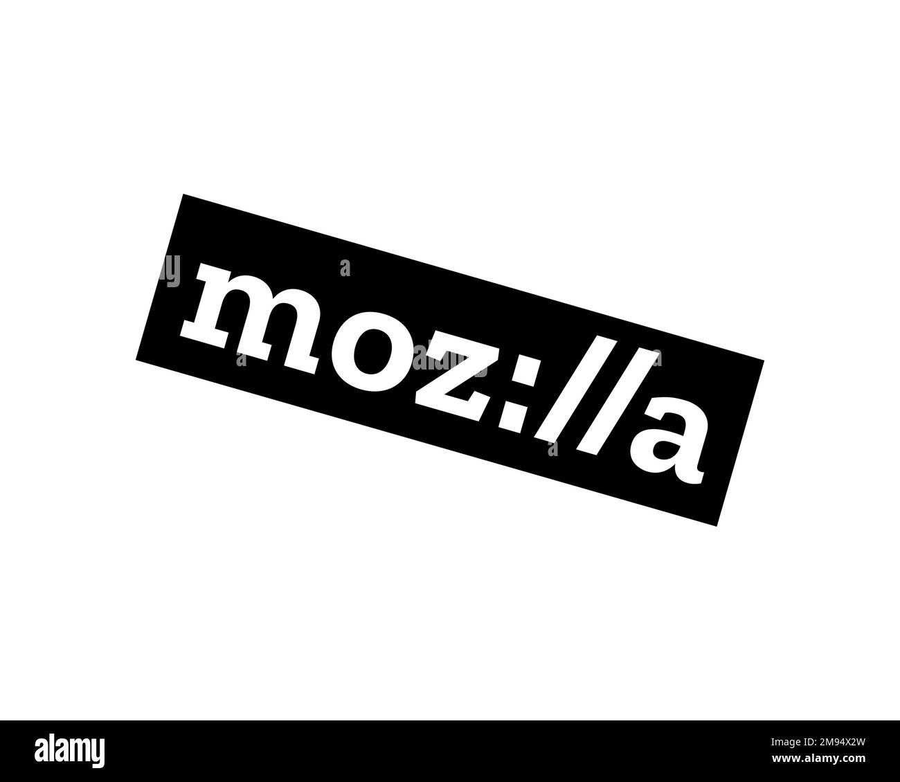 Mozilla Public License, rotated logo, white background B Stock Photo ...