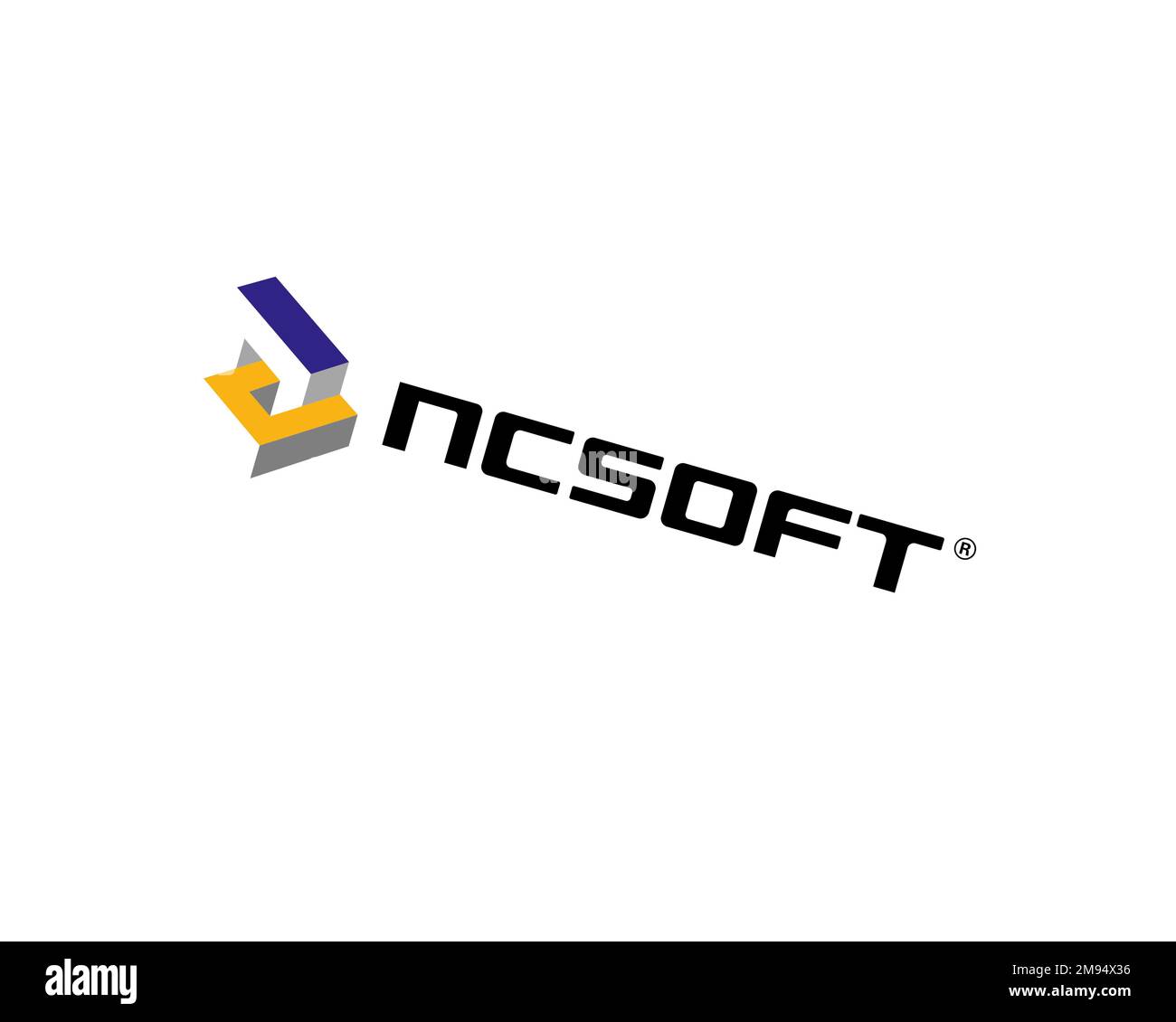 NCSoft, rotated logo, white background B Stock Photo - Alamy