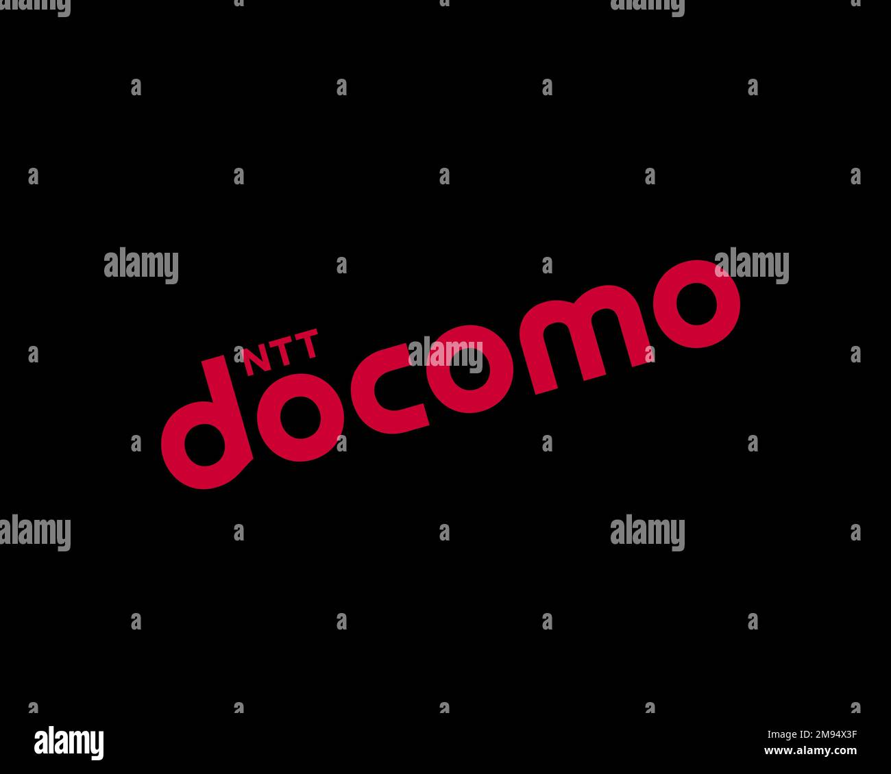 NTT Docomo, rotated logo, black background Stock Photo - Alamy