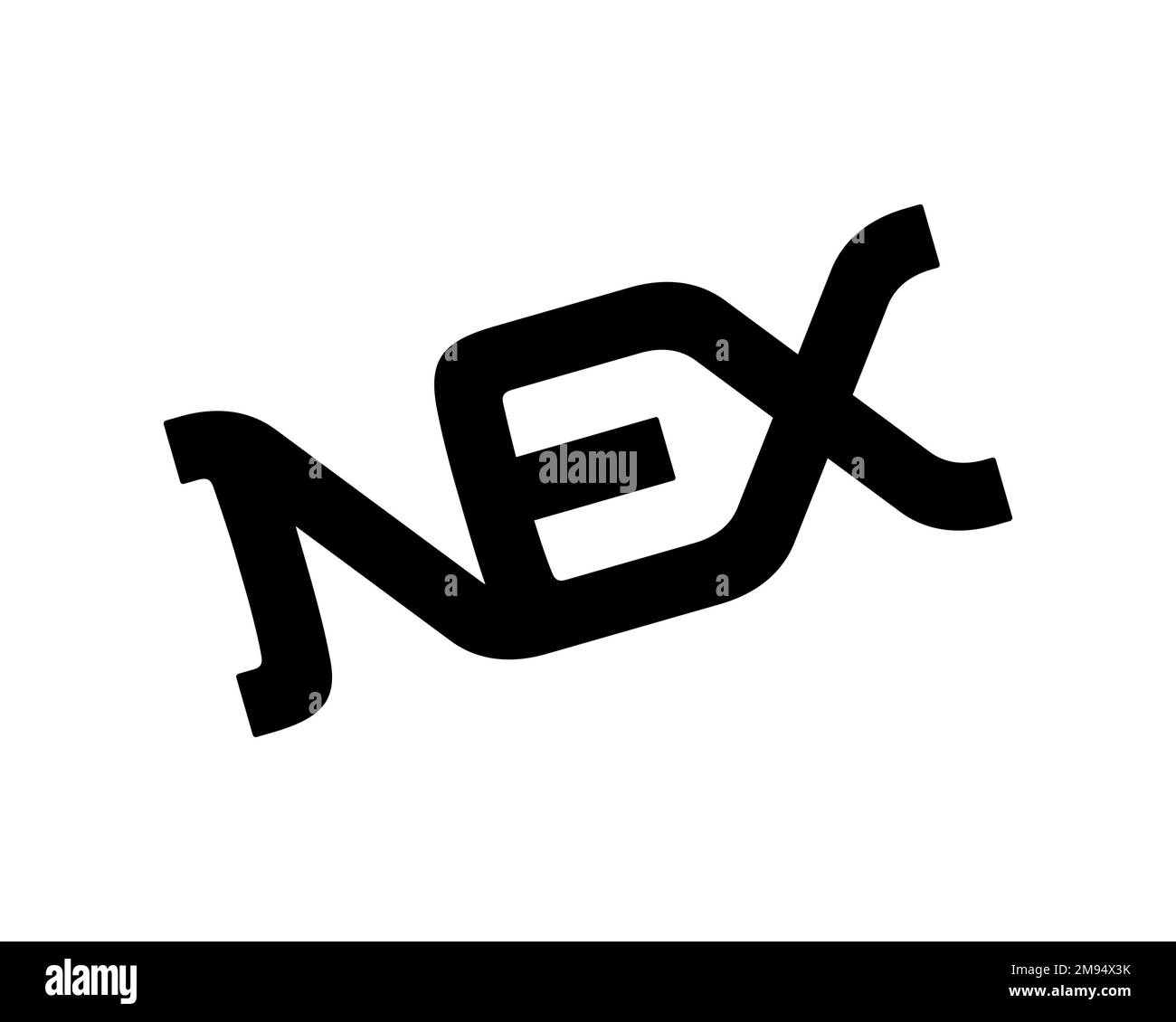 NEX Group, rotated logo, white background Stock Photo - Alamy