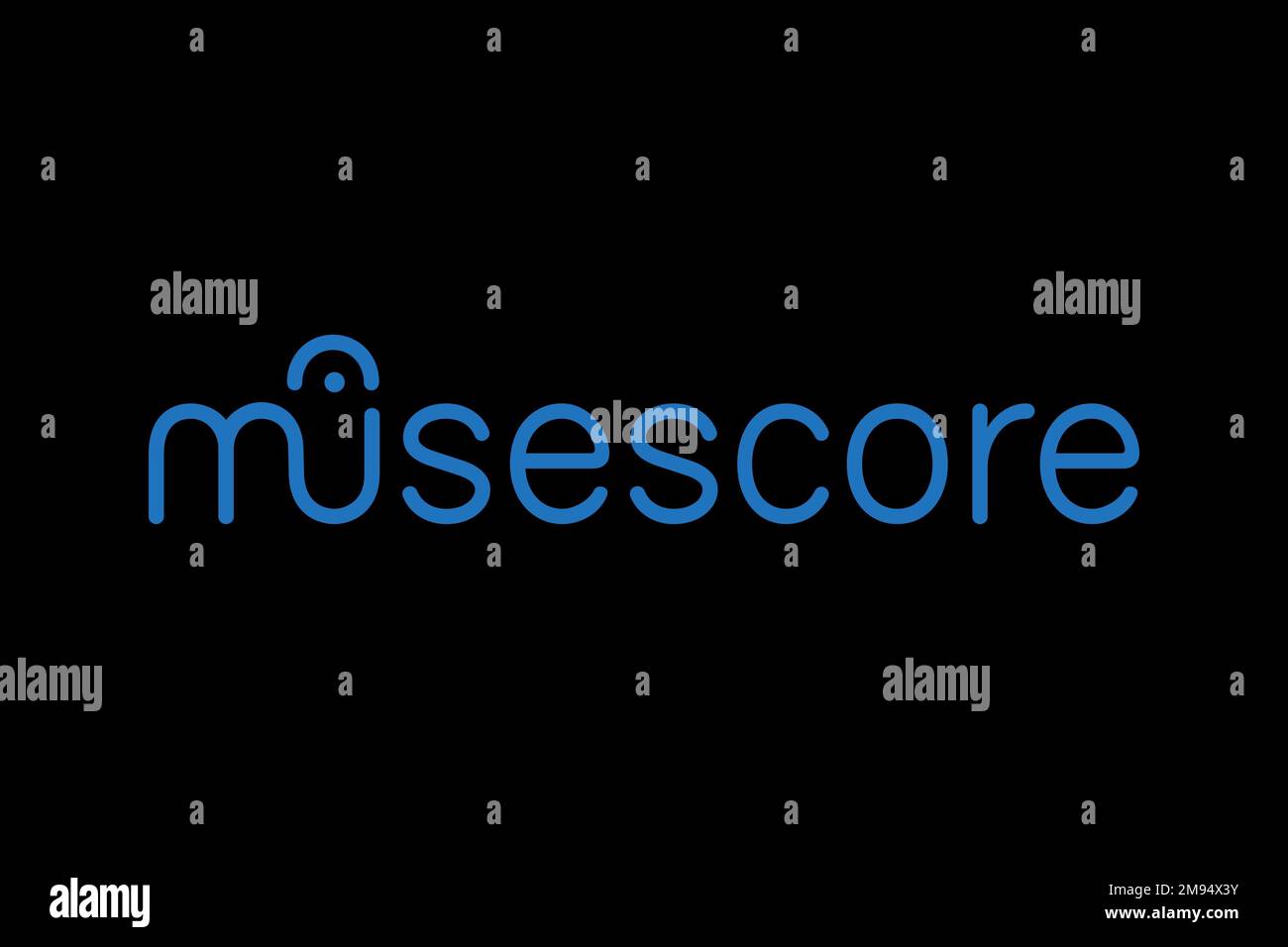 MuseScore, Logo, Black background Stock Photo - Alamy