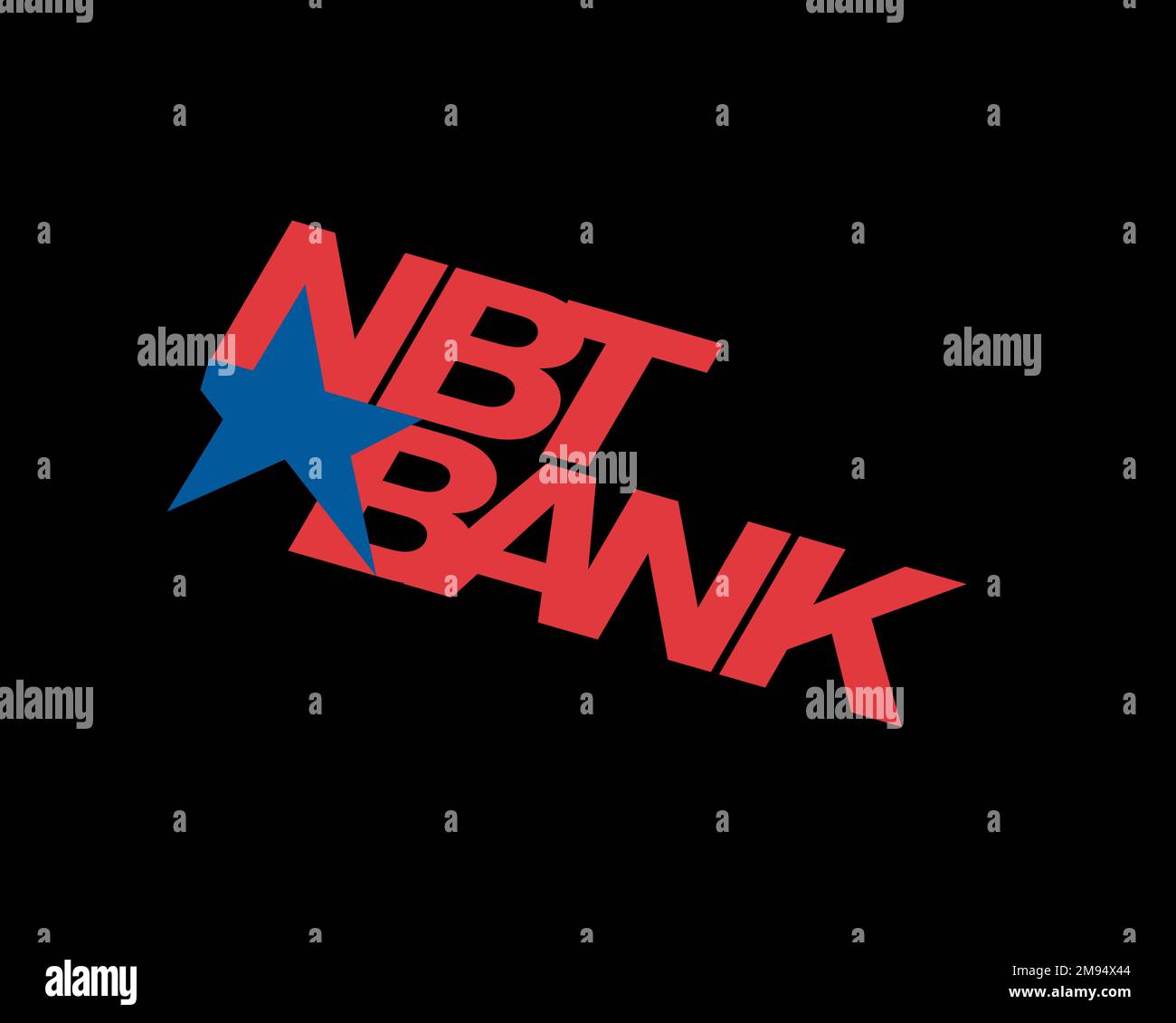 NBT Bank, Rotated Logo, Black Background B Stock Photo - Alamy
