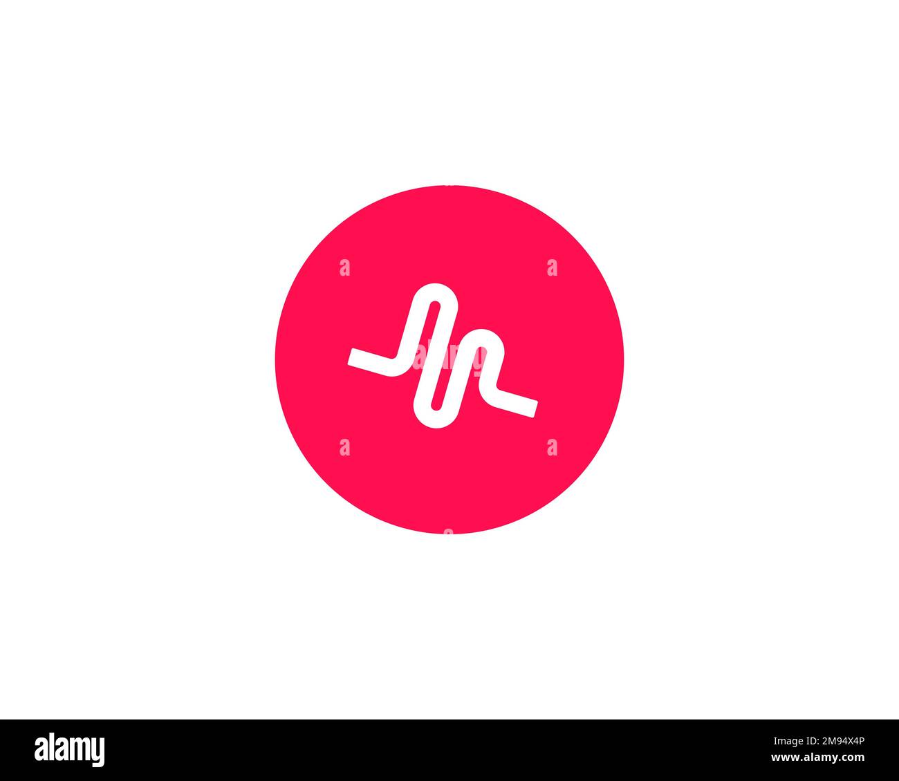 Musical. ly, rotated logo, white background B Stock Photo - Alamy