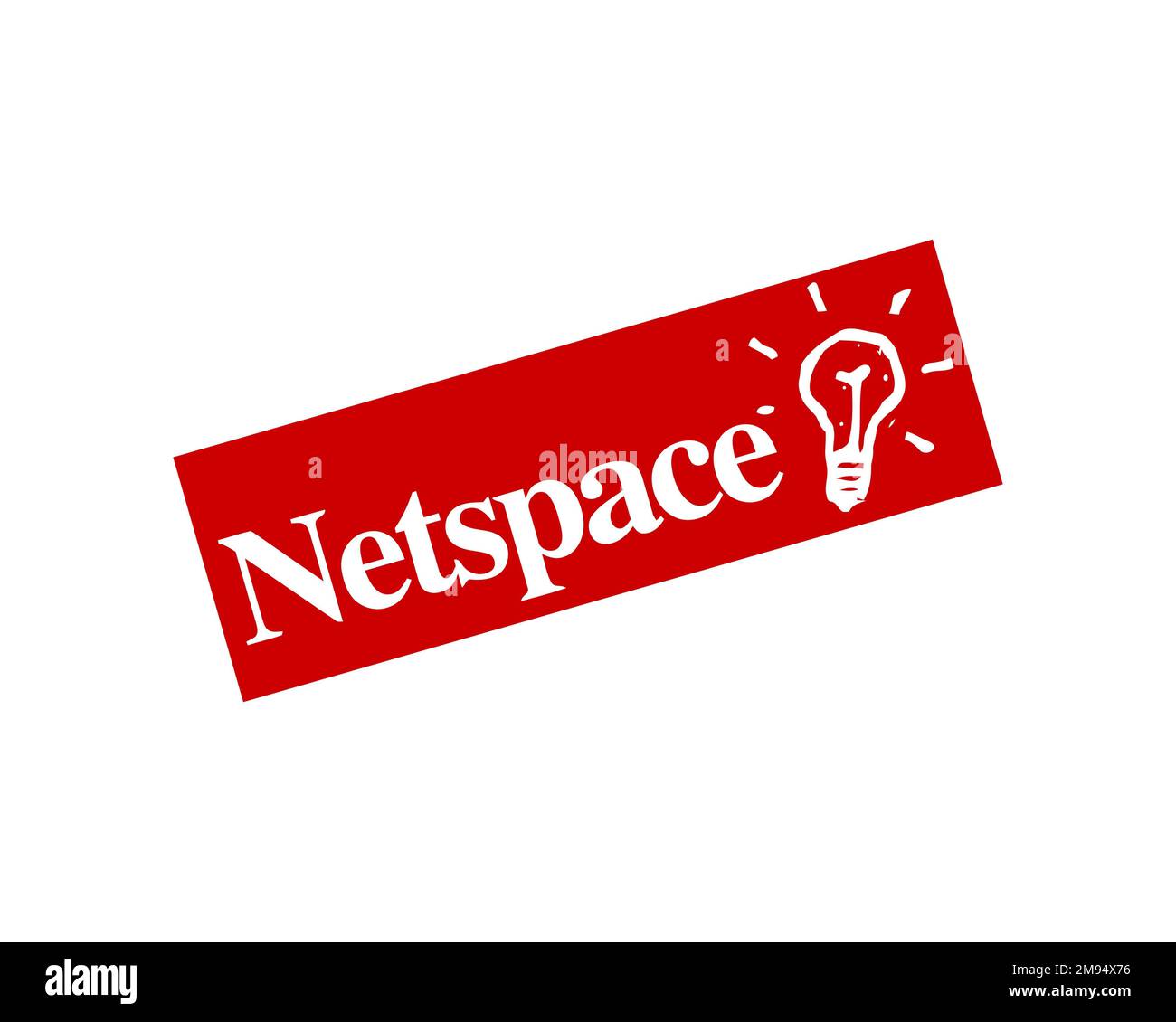 Netspace, rotated logo, white background Stock Photo - Alamy