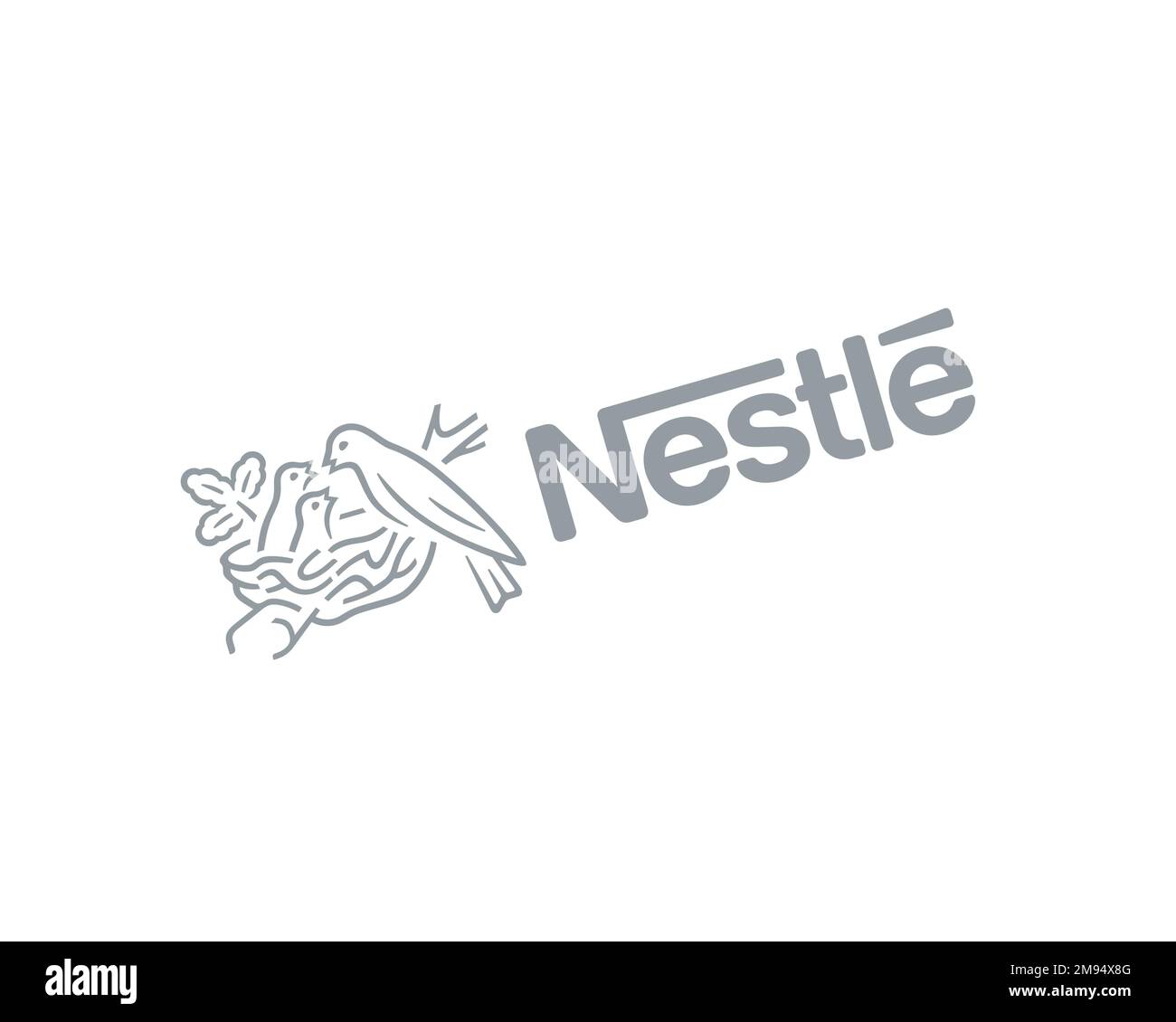 Nestle, rotated logo, white background Stock Photo - Alamy