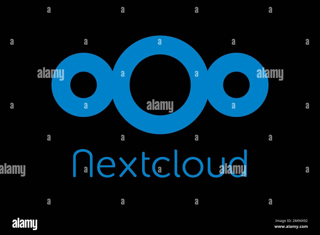 Nextcloud, Logo, Black background Stock Photo - Alamy