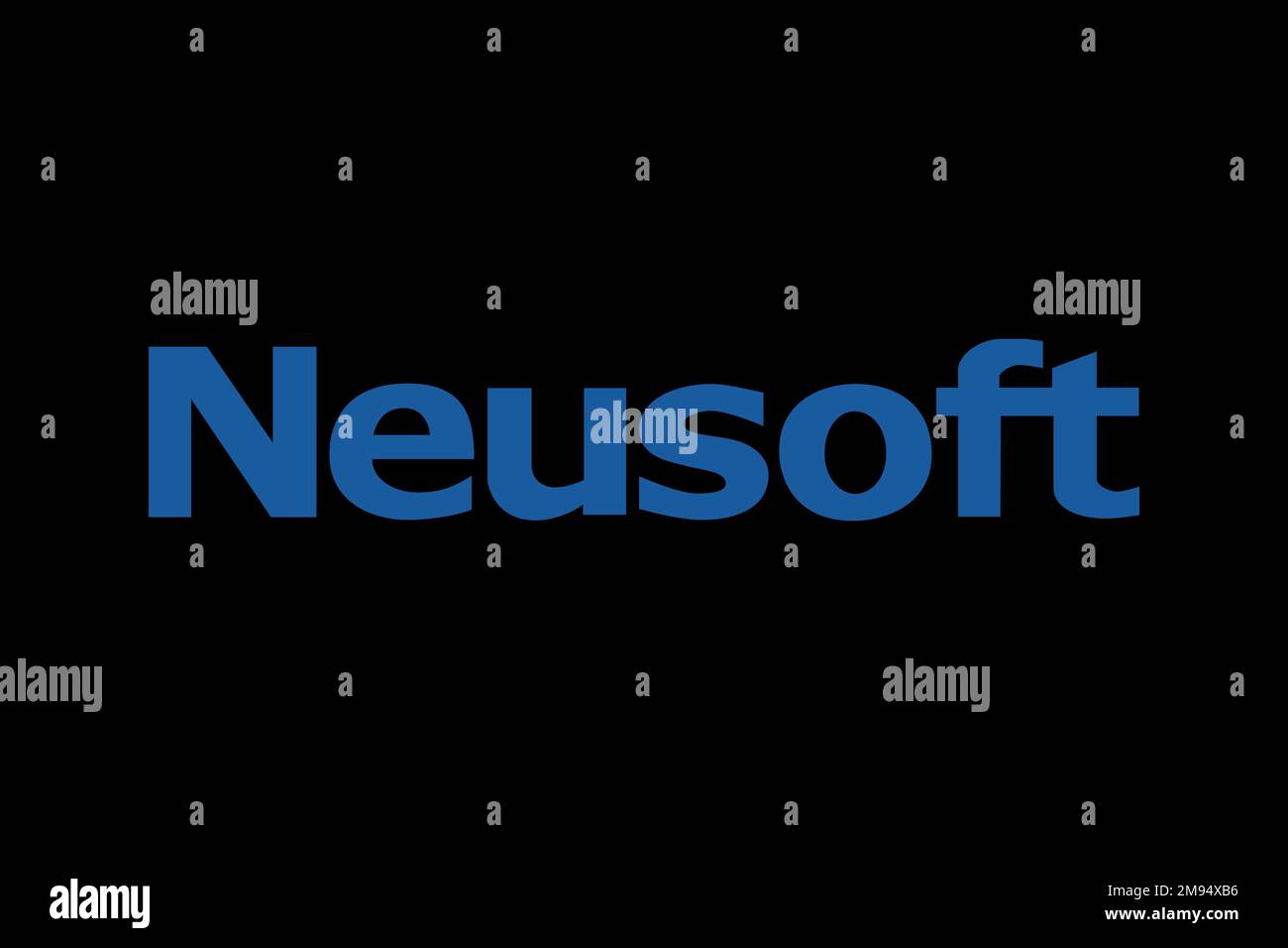 Neusoft, Logo, Black background Stock Photo - Alamy